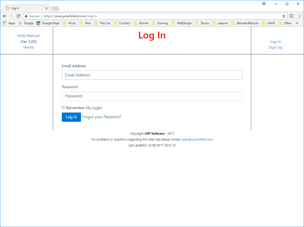 Your Link List Help Doc.