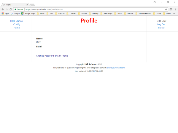 Your Link List Help Doc.